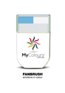 My Colours, Light blue and white, face paint - Fanbrush